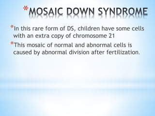 Down syndrome | PPTX