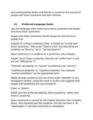 Down syndrome | PDF