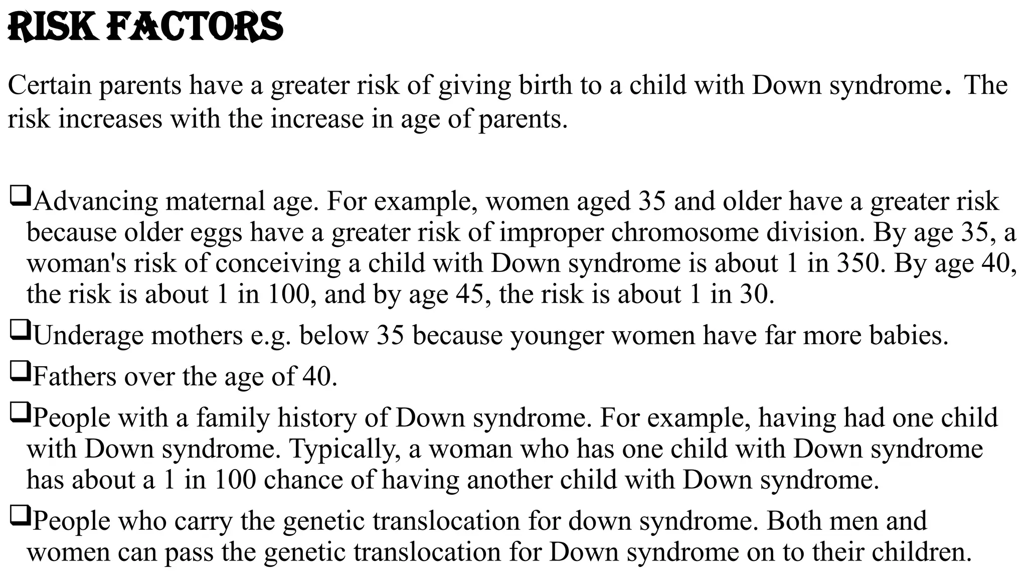 MANAGEMENT OF A CHILD WITH DOWNS SYNDROME | PPTX