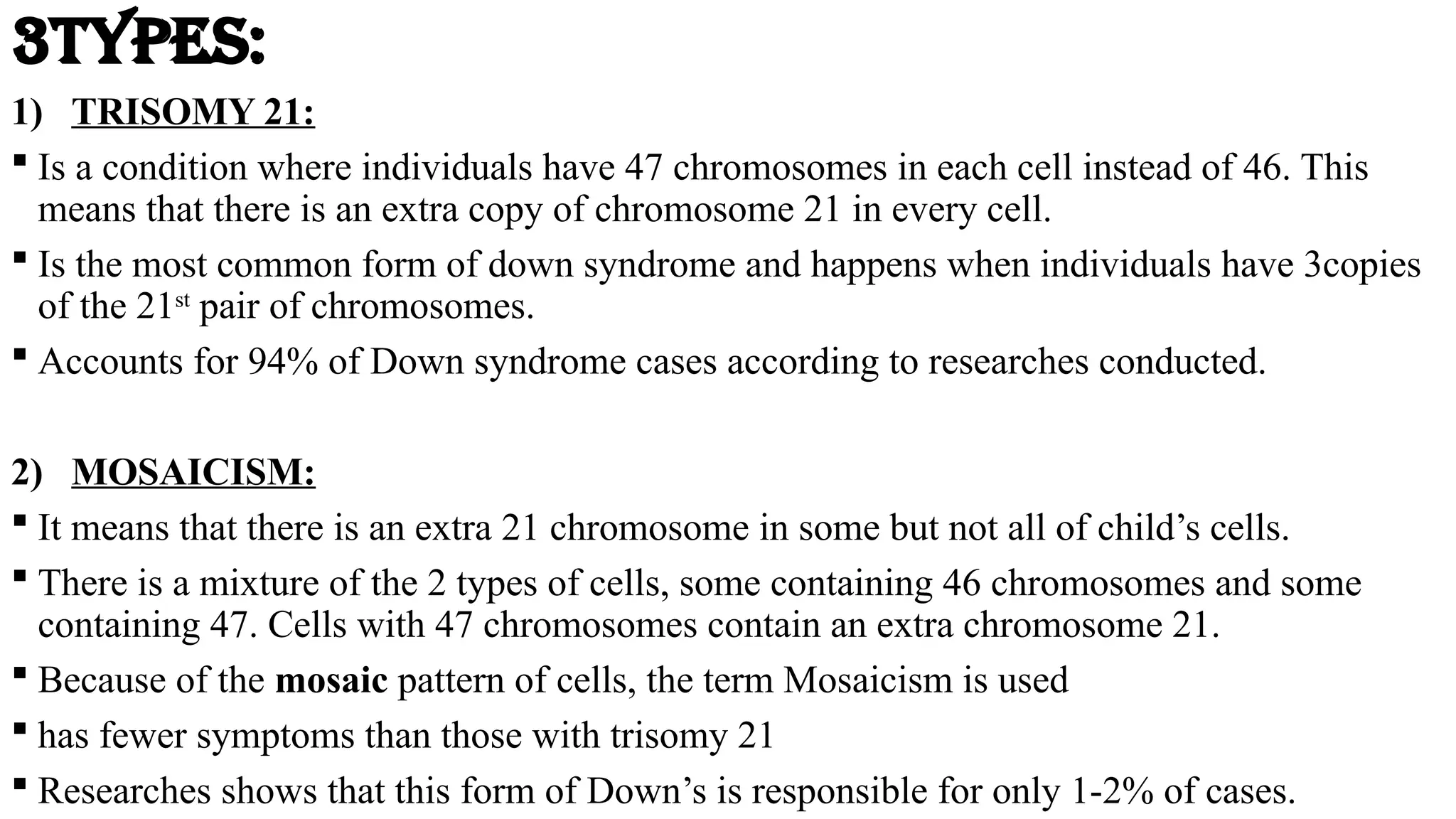 MANAGEMENT OF A CHILD WITH DOWNS SYNDROME | PPTX