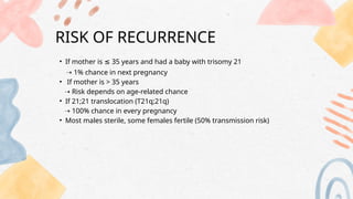DOWN SYNDROME( corrected genetic engineering.pptx