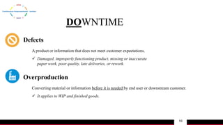 DOWNTIME: The Eight Types of Waste | PDF
