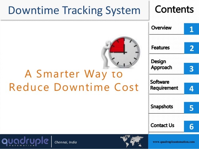 Quadruple -Downtime Tracking - System to Track Machine Status