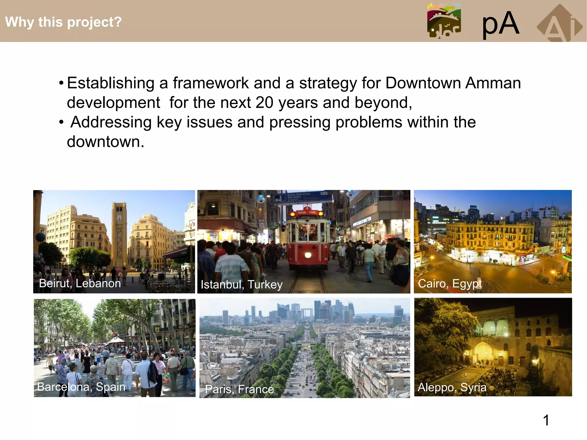 Amman Downtown Plan & Revitalization Strategy | Amman Institute | PDF