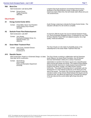 Downtown Austin Development 2007 | PPT