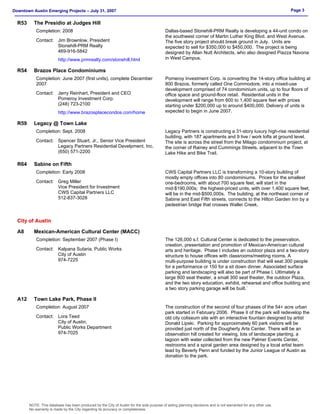 Downtown Austin Development 2007 | PPT