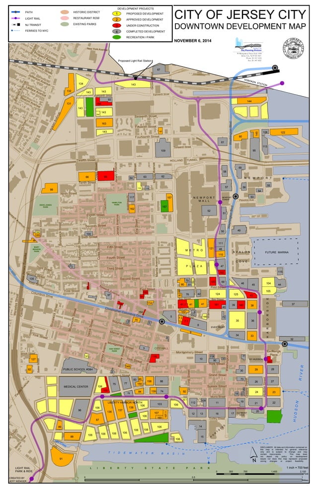 Jersey City Downtown Development Map | PDF