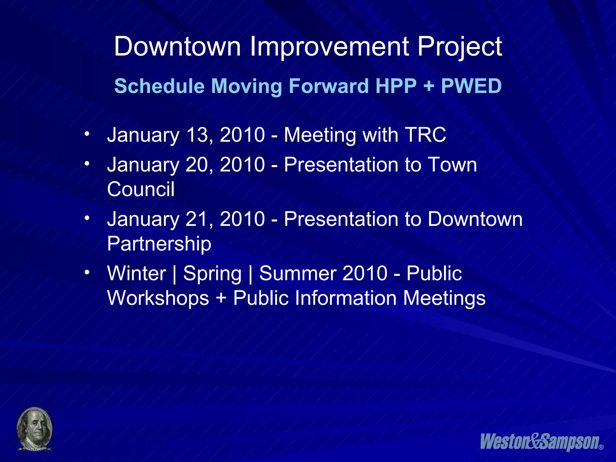 Downtown Improvement Project 1/20/2010 | PPT