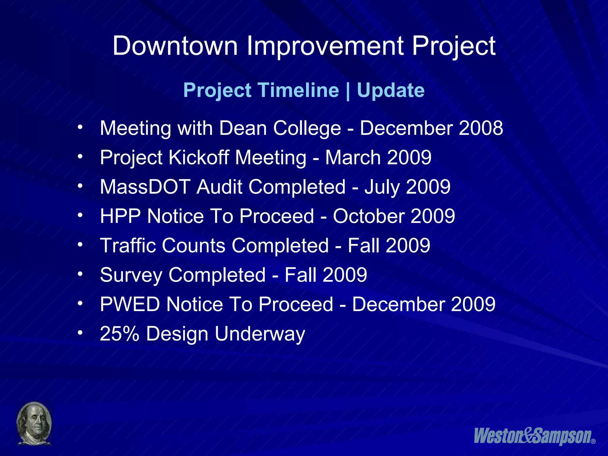 Downtown Improvement Project 1/20/2010 | PPT