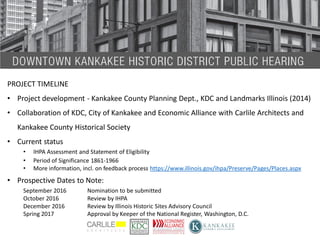 Downtown Kankakee Historic District Public Hearing 8-31-16 | PDF ...