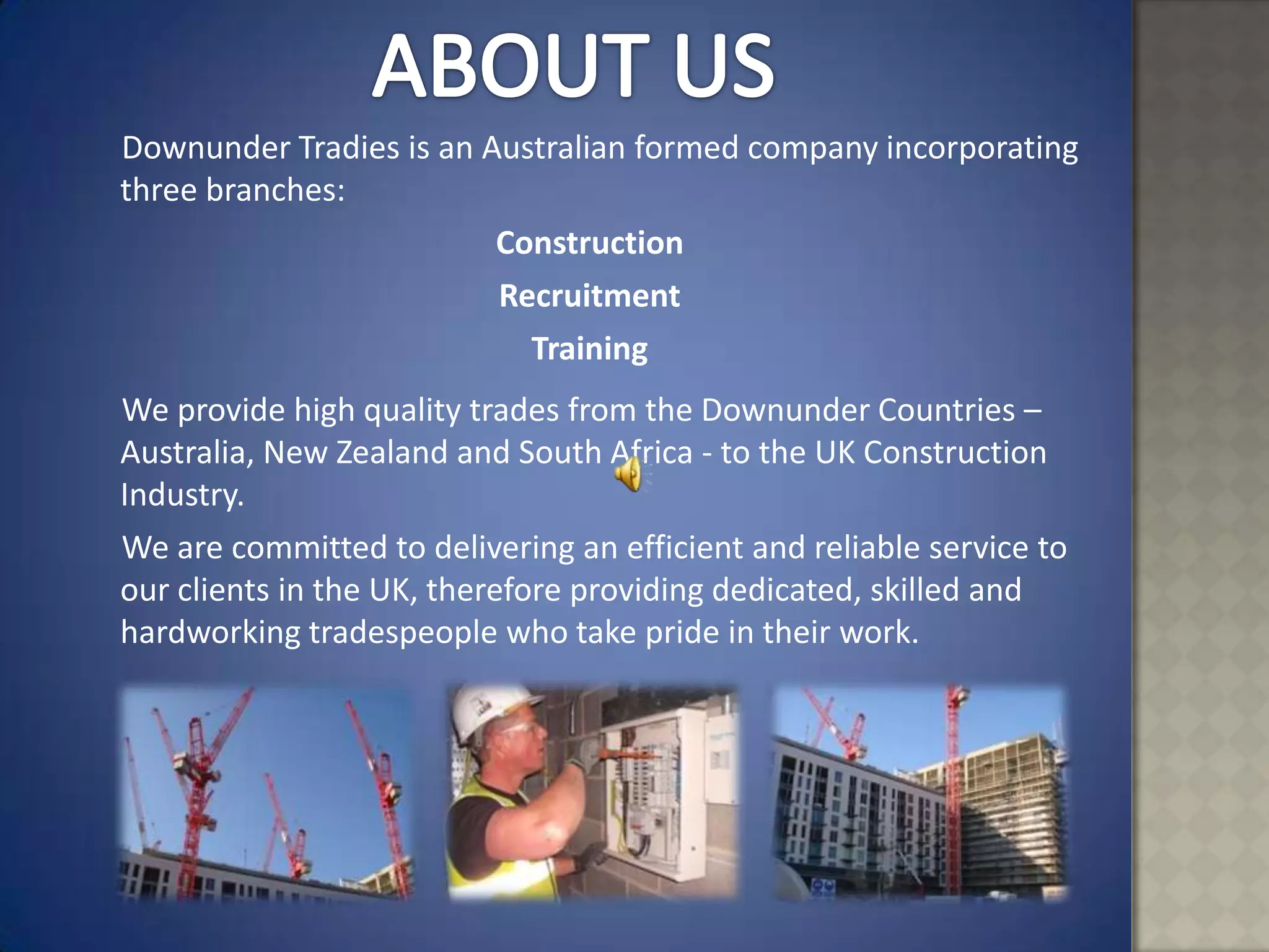 Downunder Tradies Presentation | PPSX