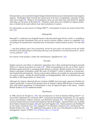 Downy Mildew Control in Cucurbits | PDF