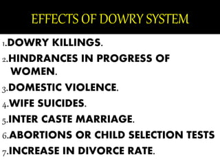 Dowry | PPTX | Marriage and Civil Unions | Family and Relationships