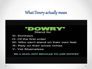 Dowry | PPTX