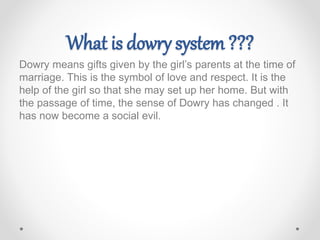 Dowry | PPTX