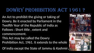 dowry system presentation dowry system social system dowry sytem.pptx