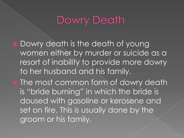 Dowry Death In India Finalpptx | PPTX | Hinduism | Religion & Spirituality