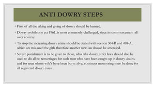 Dowry deaths in detail about the knowledge | PPTX