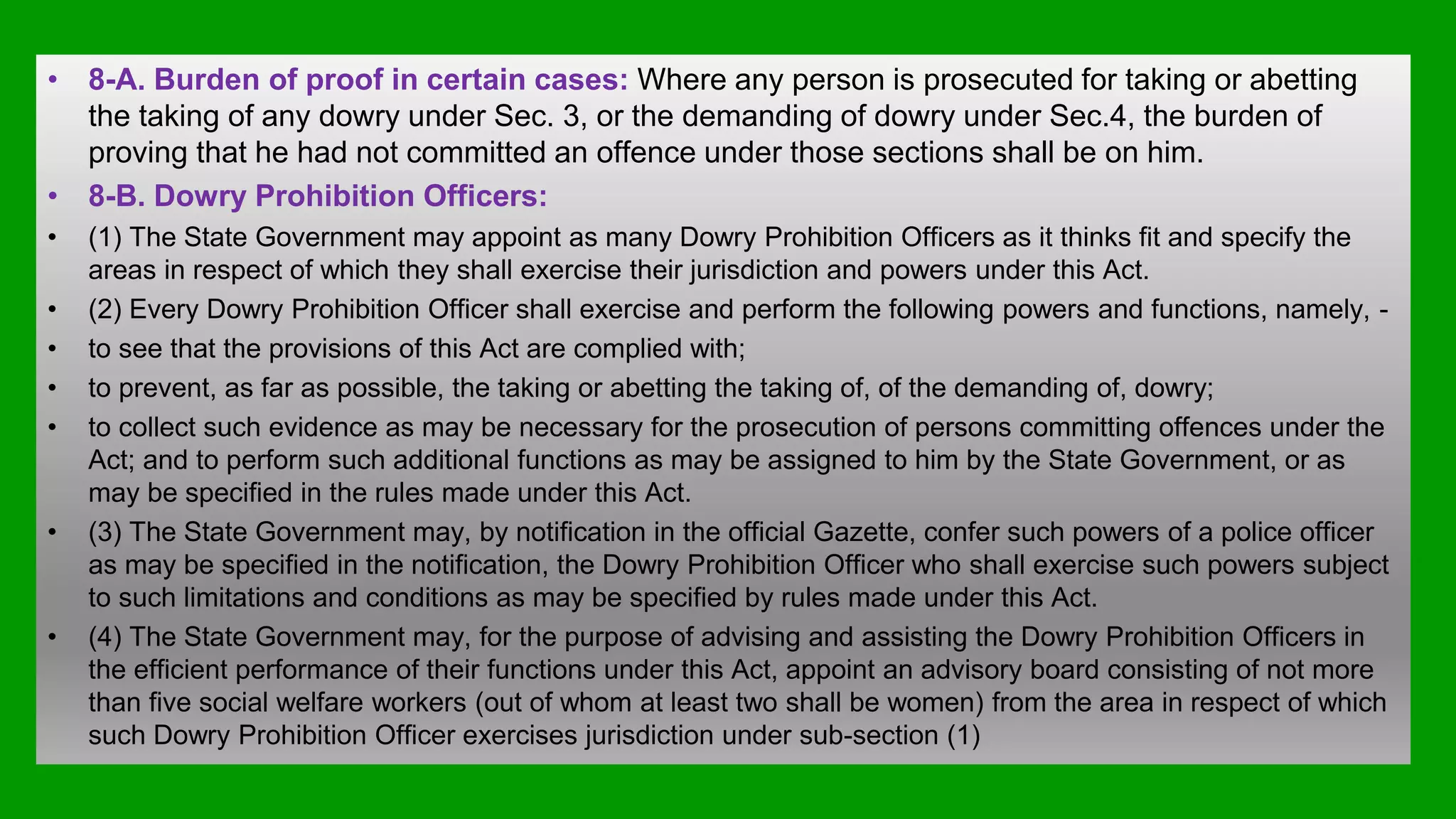 Dowry prohibition Act | PDF