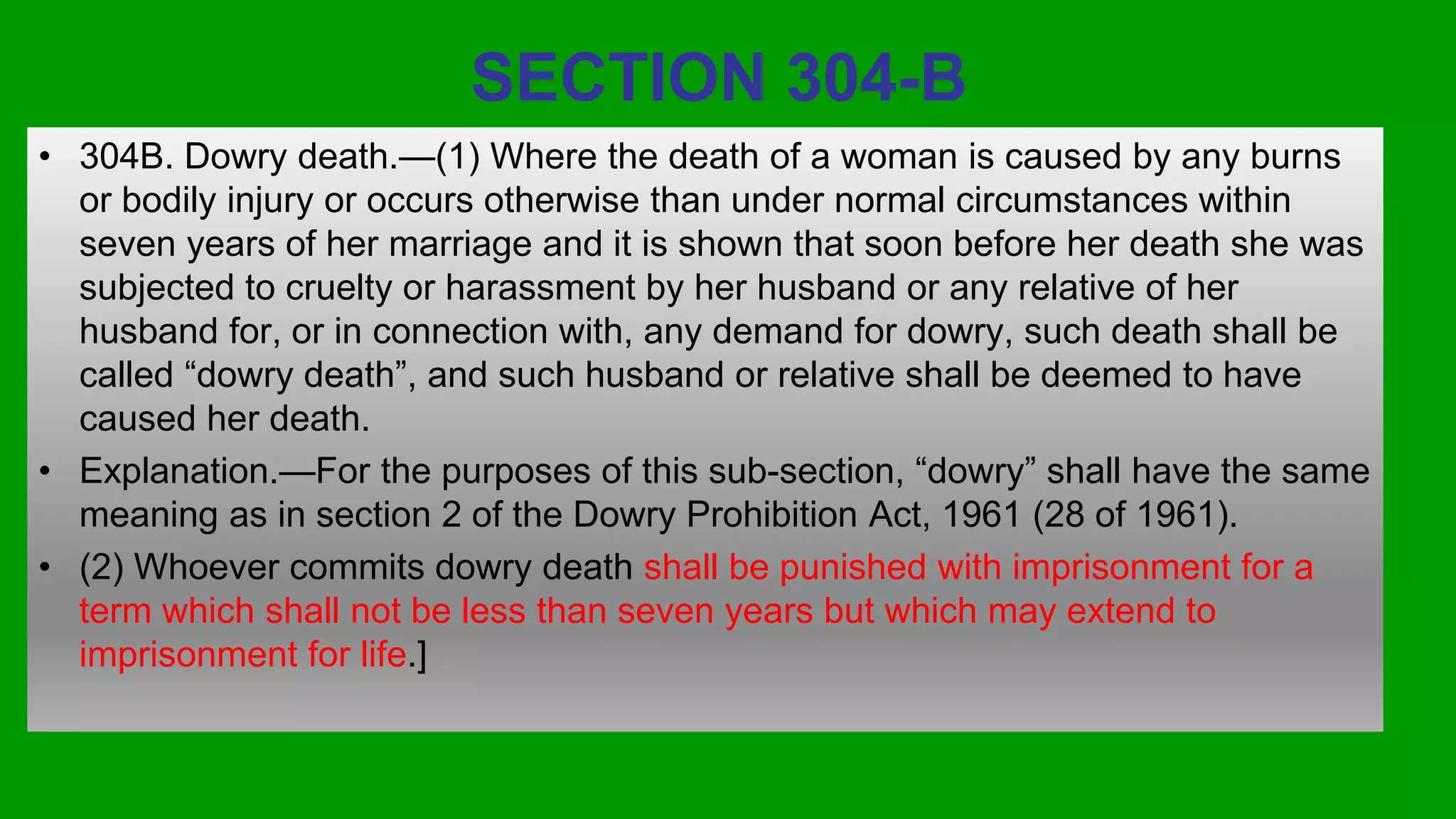 Dowry prohibition Act | PDF