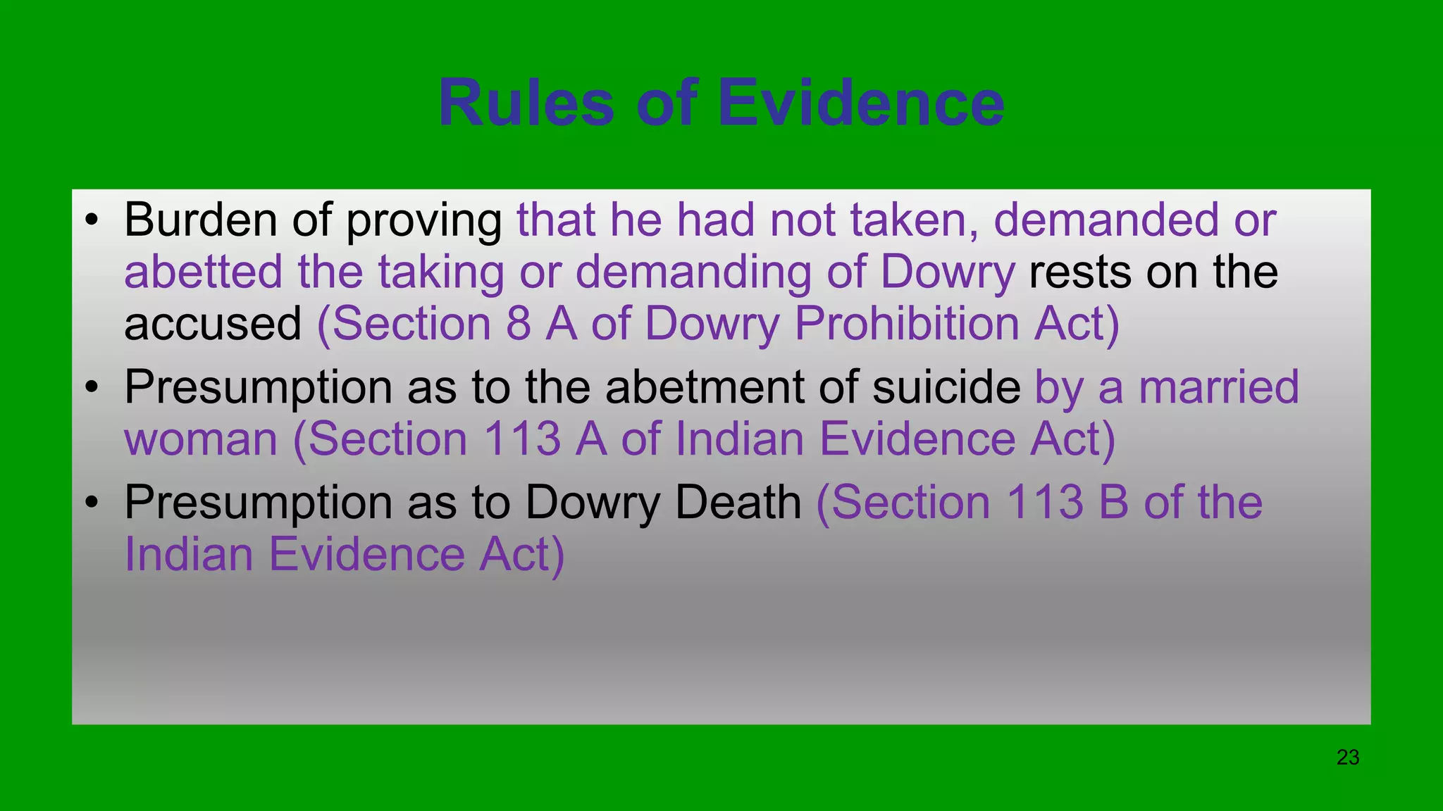 Dowry prohibition Act | PDF