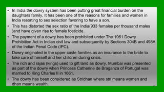 Dowry prohibition Act | PDF