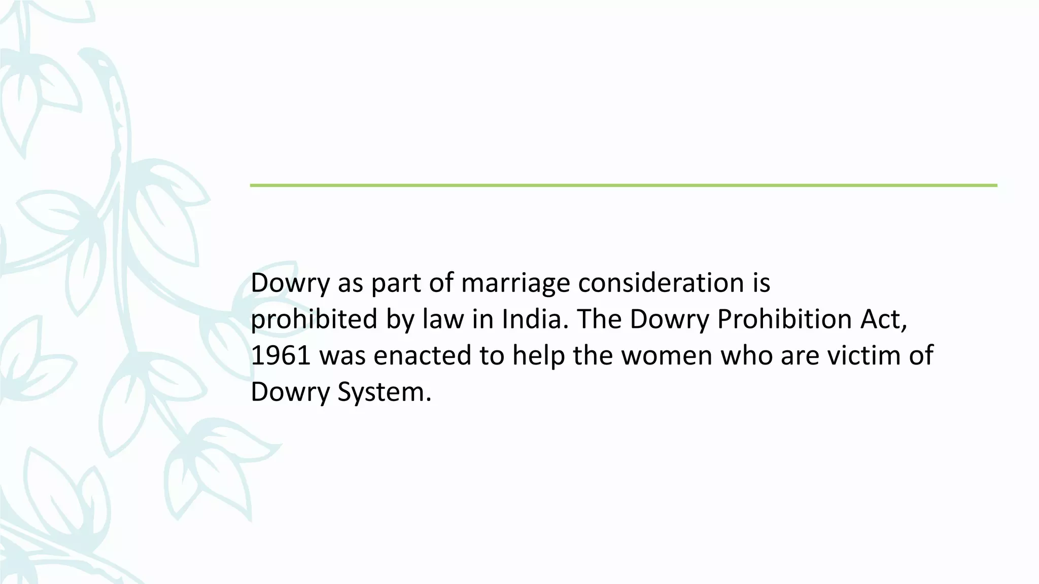 Dowry system | PPTX