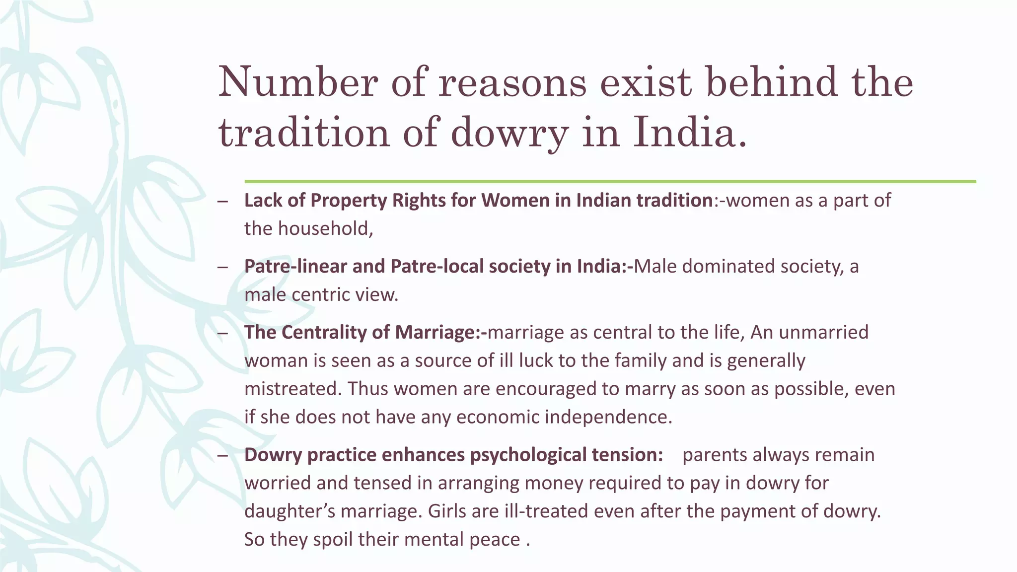 Dowry system | PPTX
