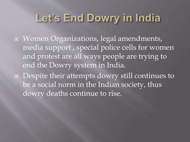 Dowry System | PPTX