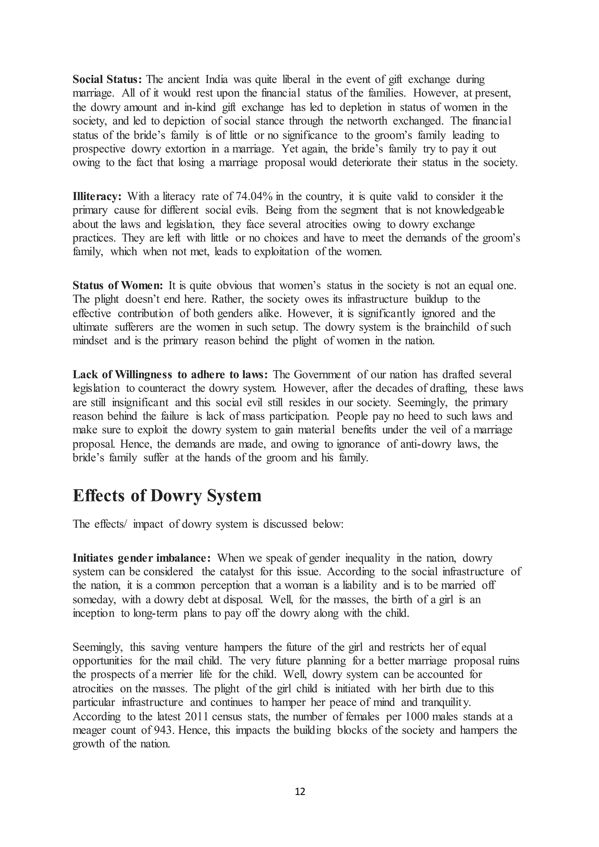 Dowry system | DOCX