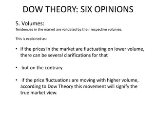 Dow theory by P. Sai Prathyusha (1ST M.COM BUSINESS FINANCE) | PPTX