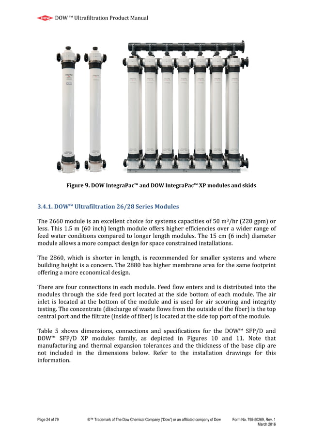 Dow ultrafiltration product manual | PDF | Home Appliances | Home & Garden