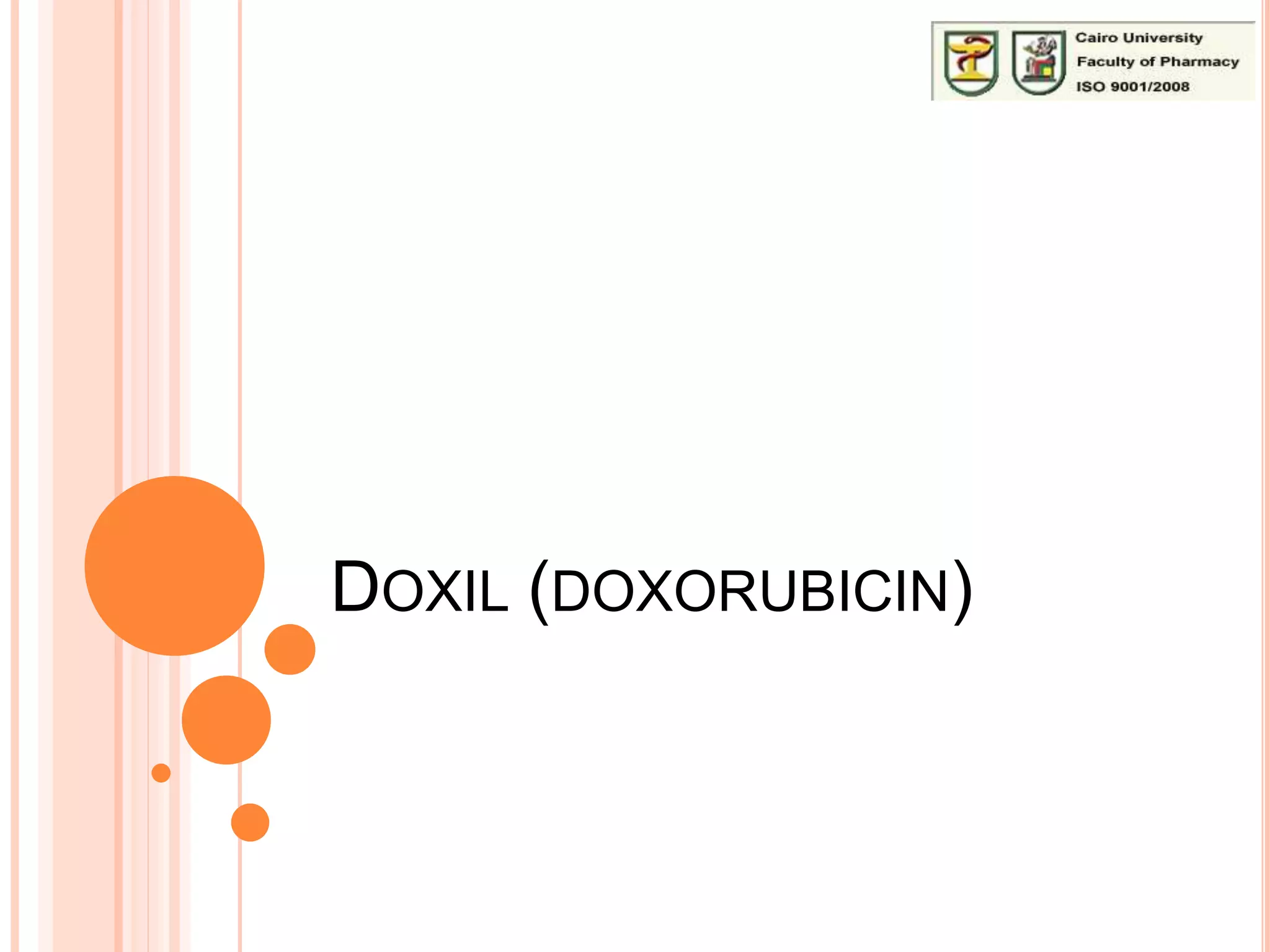 Doxil (doxorubicin) | PPTX