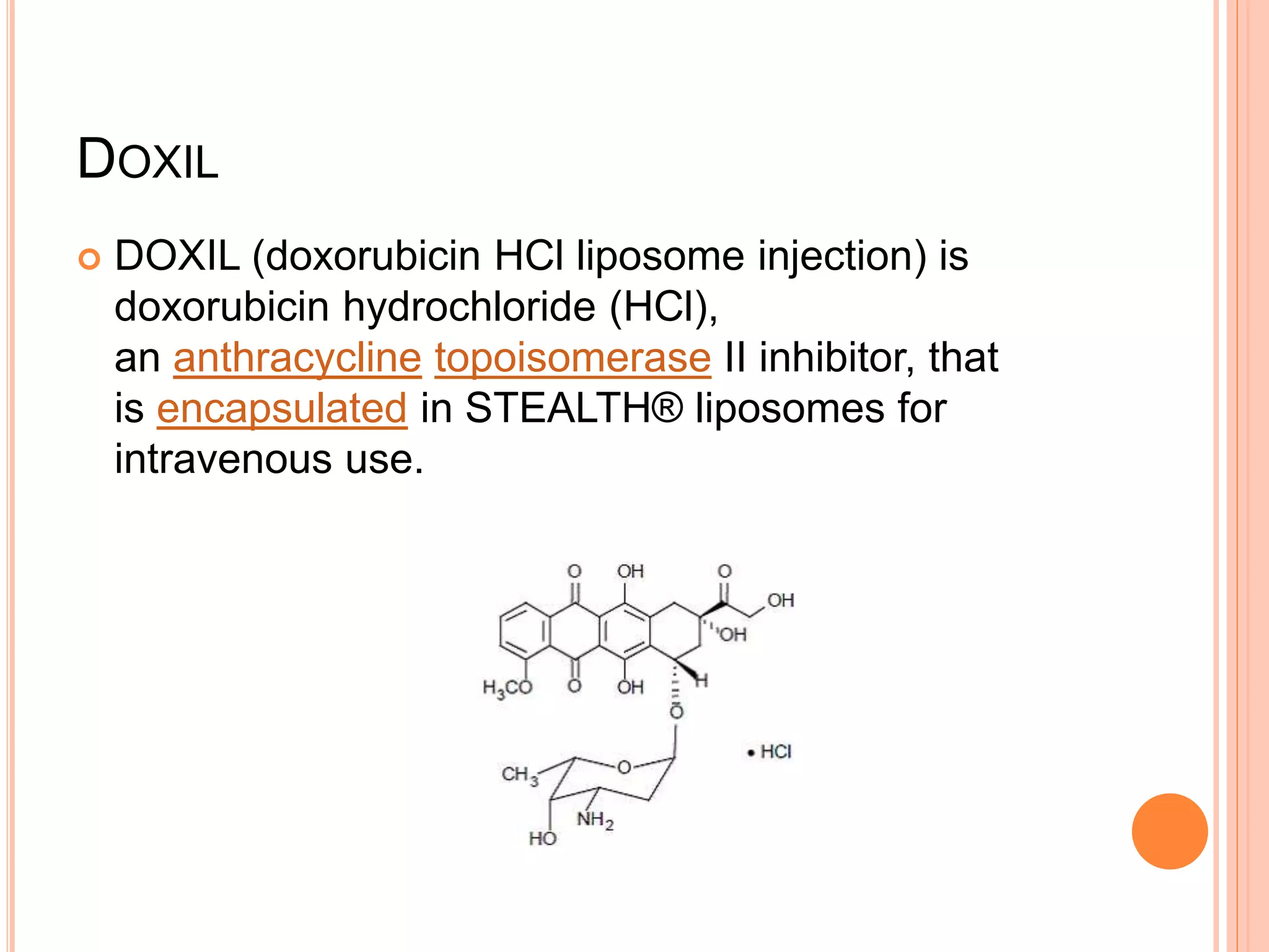 Doxil (doxorubicin) | PPTX
