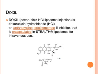 Doxil (doxorubicin) | PPTX