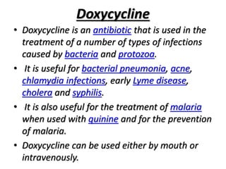 Doxycycline | PPT