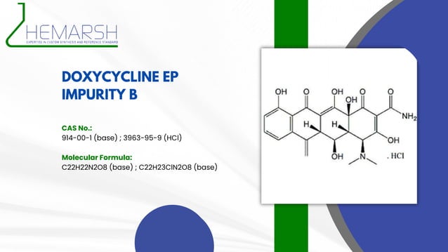 DOXYCYCLINE Impurities Manufacturer | Suppliers | Hemarsh Technologies | PDF | Chemistry | Science