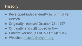 Doxygen | PDF | Computer Software and Applications | Computing