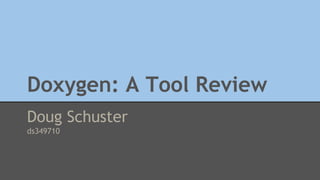 Doxygen | PPT