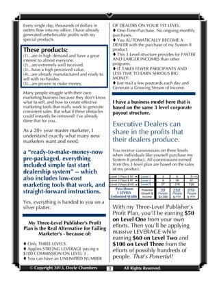 Doyle Chambers 3 Level Publishers Profit Plan | PDF
