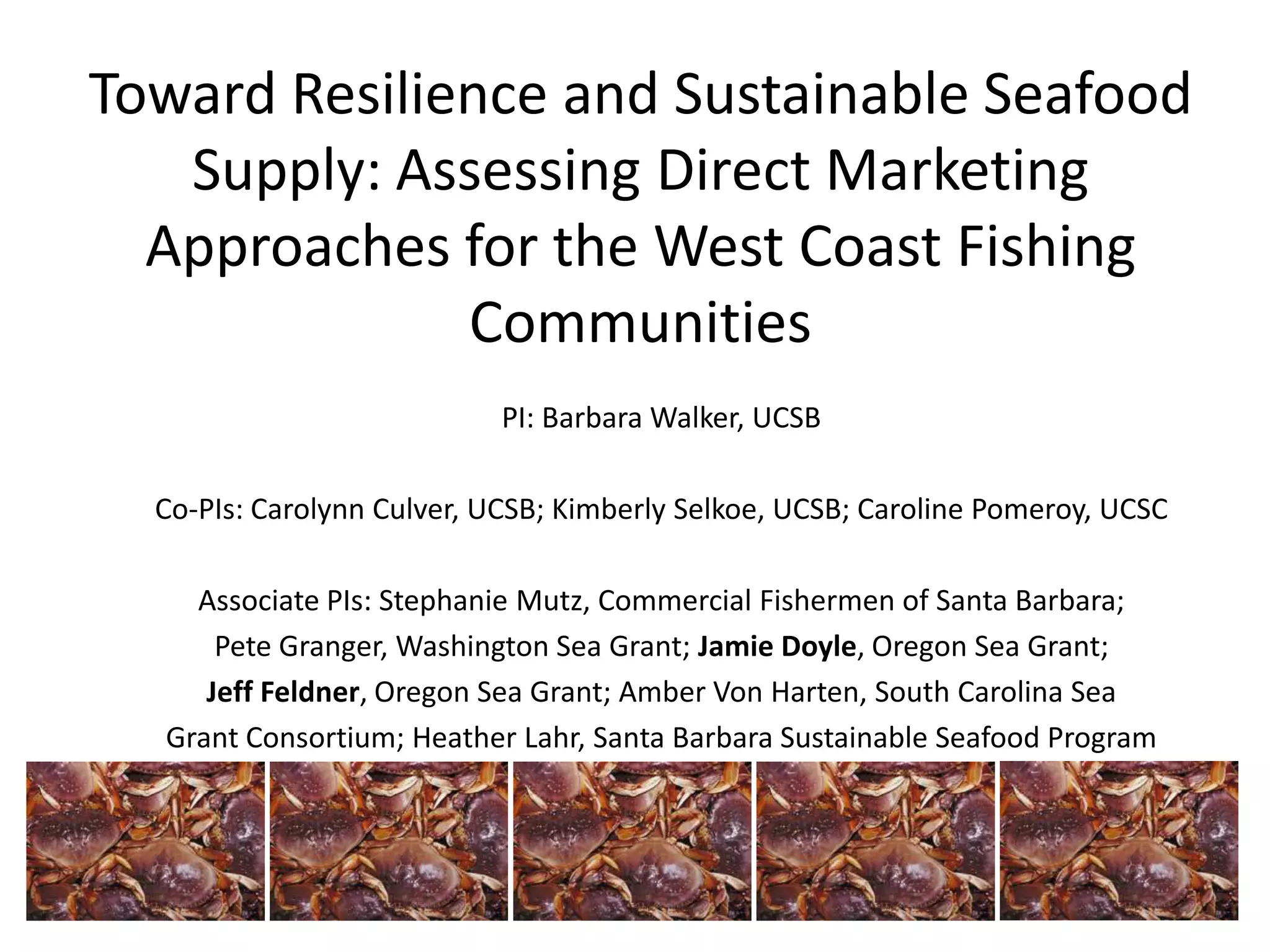 Two Fisheries projects | PPT