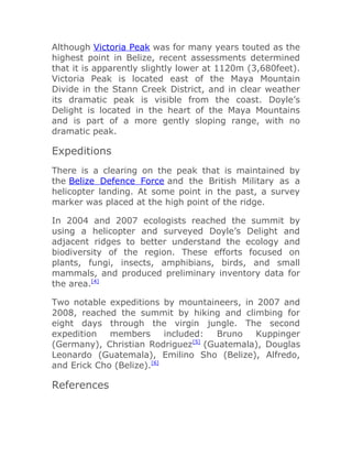 Doyle's Delight of the Maya Mountains | DOC | North America Travel ...