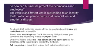 Do you have an identity theft protection plan | PPTX | Crime & Harmful ...