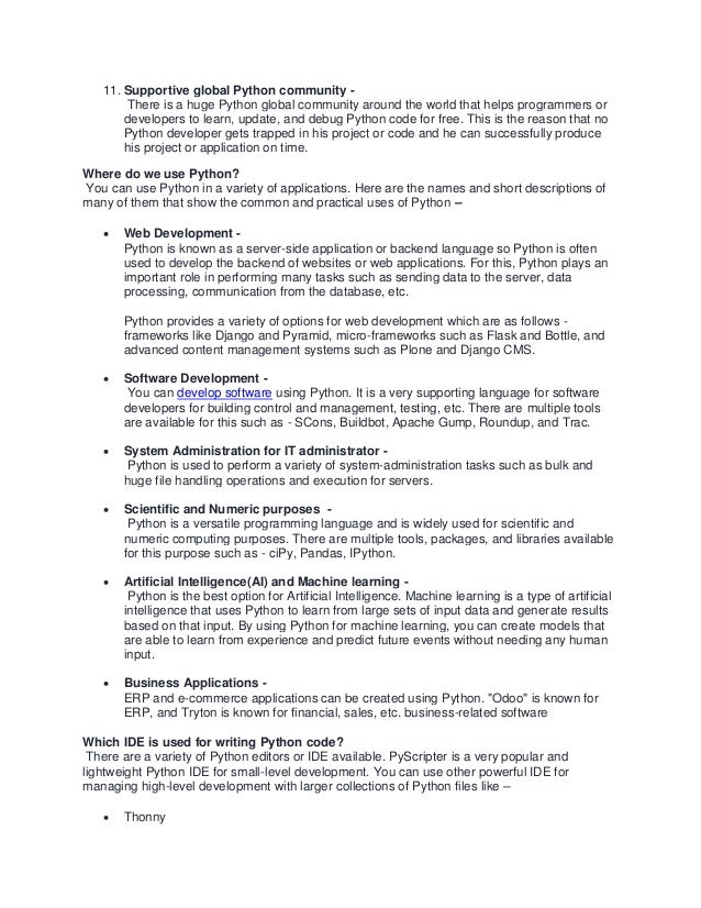 Do you know about Python Why Most Popular Today | PDF