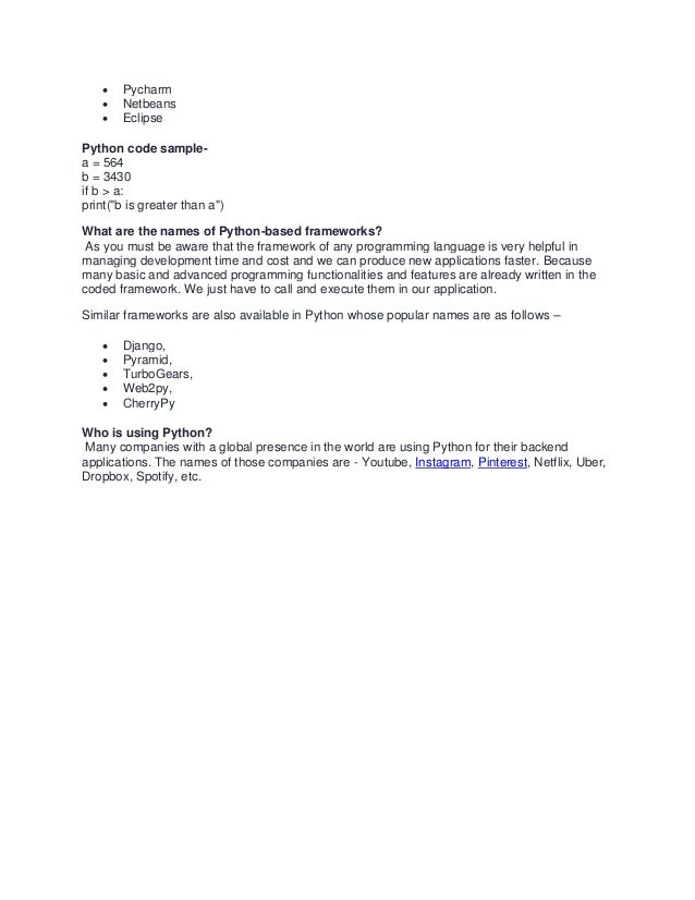 Do you know about Python Why Most Popular Today | PDF