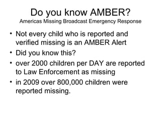 Do You Know Amber | PPT