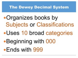 Do you know_dewey (1) | PPTX | Books and Literature