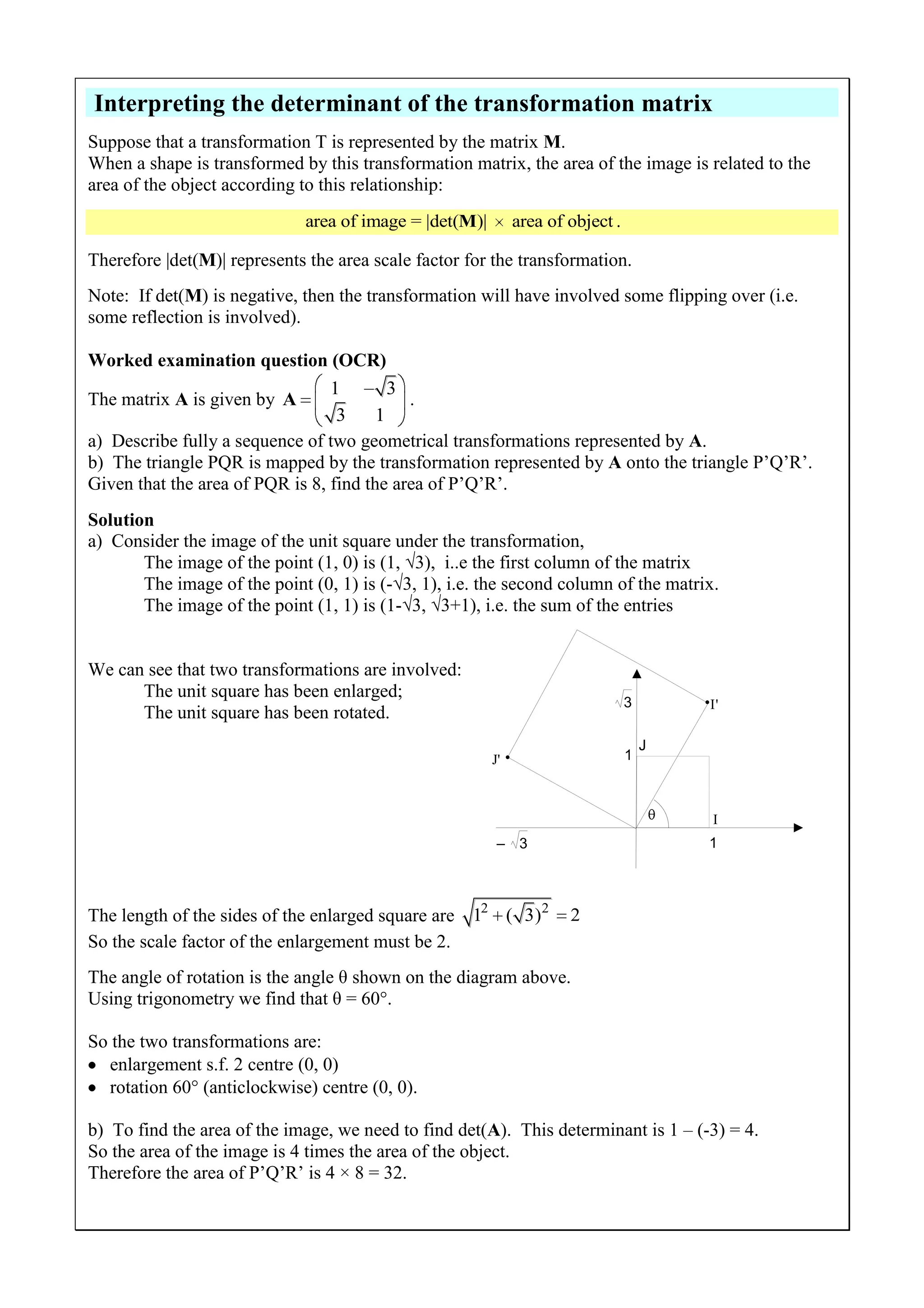 Do you know matrix transformations | PDF