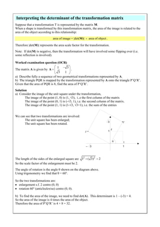 Do you know matrix transformations | PDF