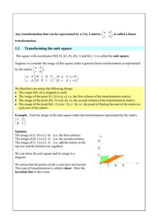 Do you know matrix transformations | PDF